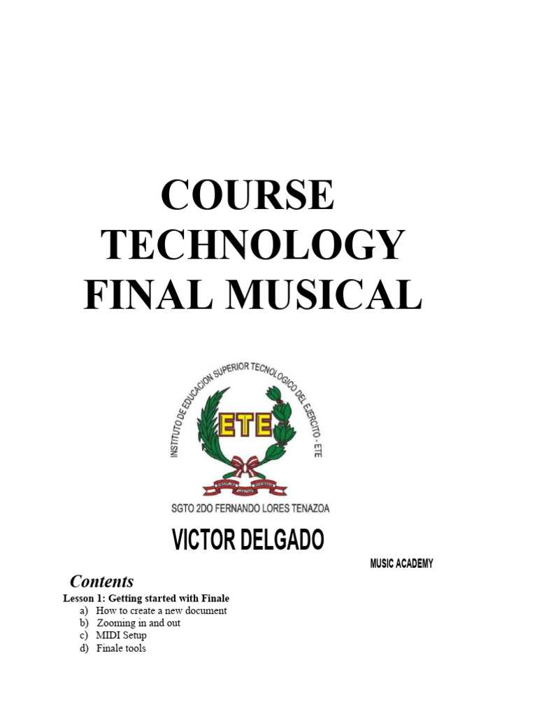 Finale Guide for Music Students | PDF | Computer Keyboard | Control Key