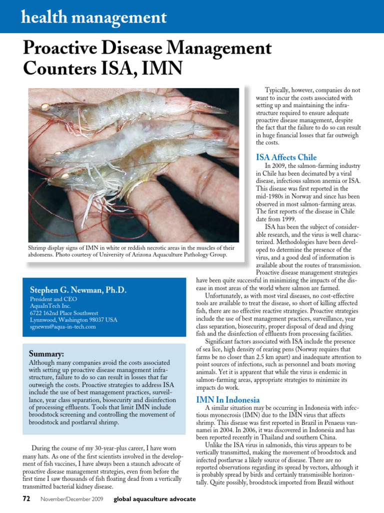 Proactive Disease Management Counters ISA and IMN. GAA 11 - 09 | PDF ...