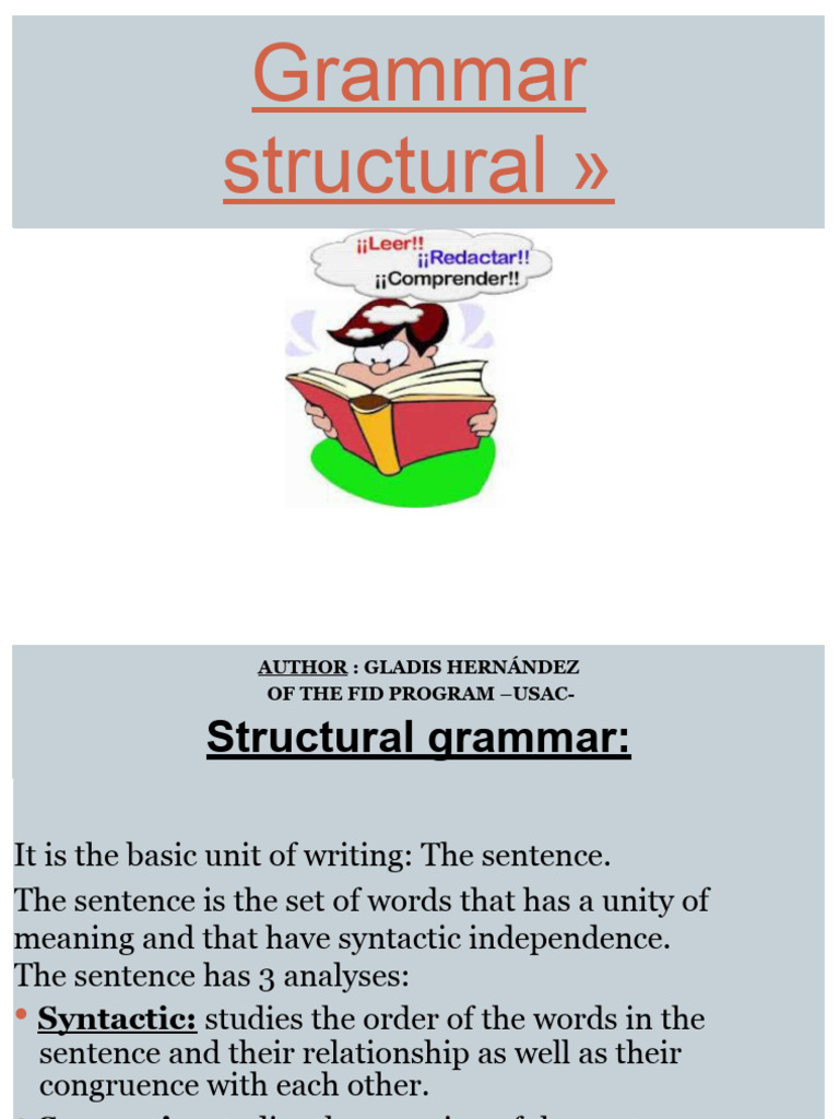 Structural Grammar | PDF | Verb | Subject (Grammar)