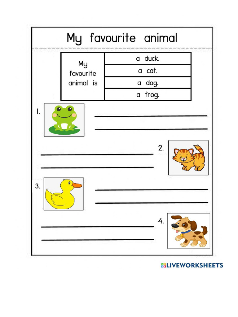 my favourite animal | PDF