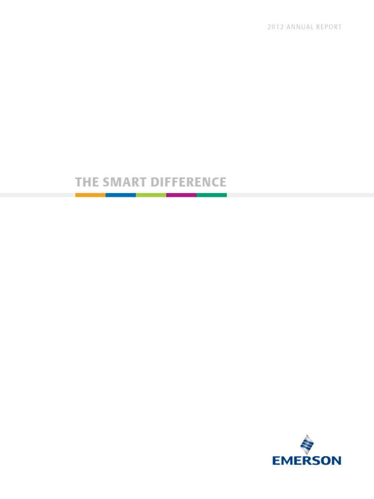 Emerson 2012 Annual Report Highlights | PDF | Audit | Internal Control