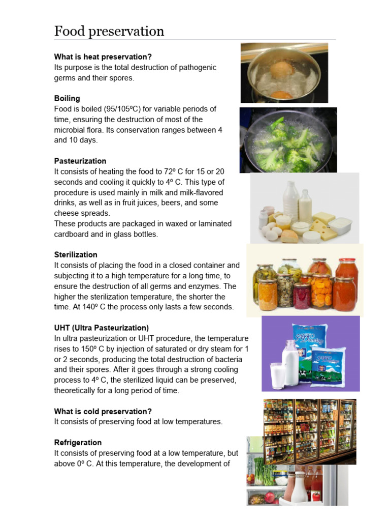 Food Conservation | Download Free PDF | Food Preservation | Food Science
