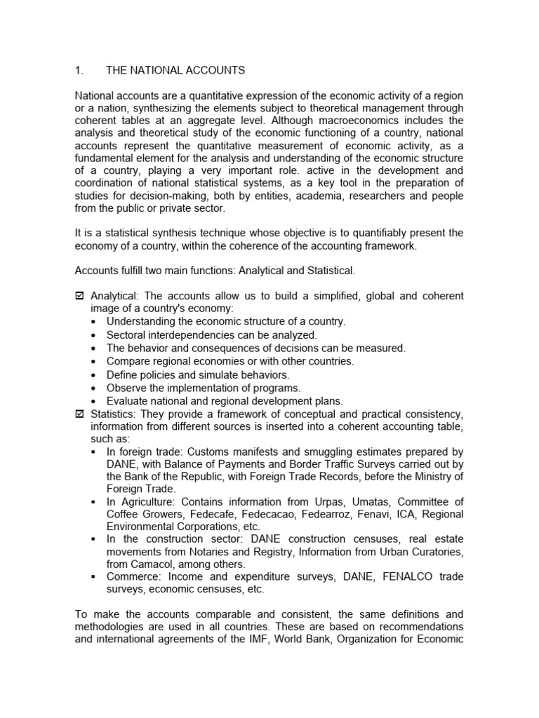 Importance of National Accounts | PDF | Taxes | Capital (Economics)