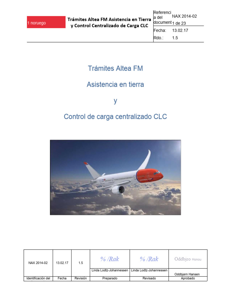 Trámites Altea FM y Control de Carga | PDF | Control de tráfico aéreo ...