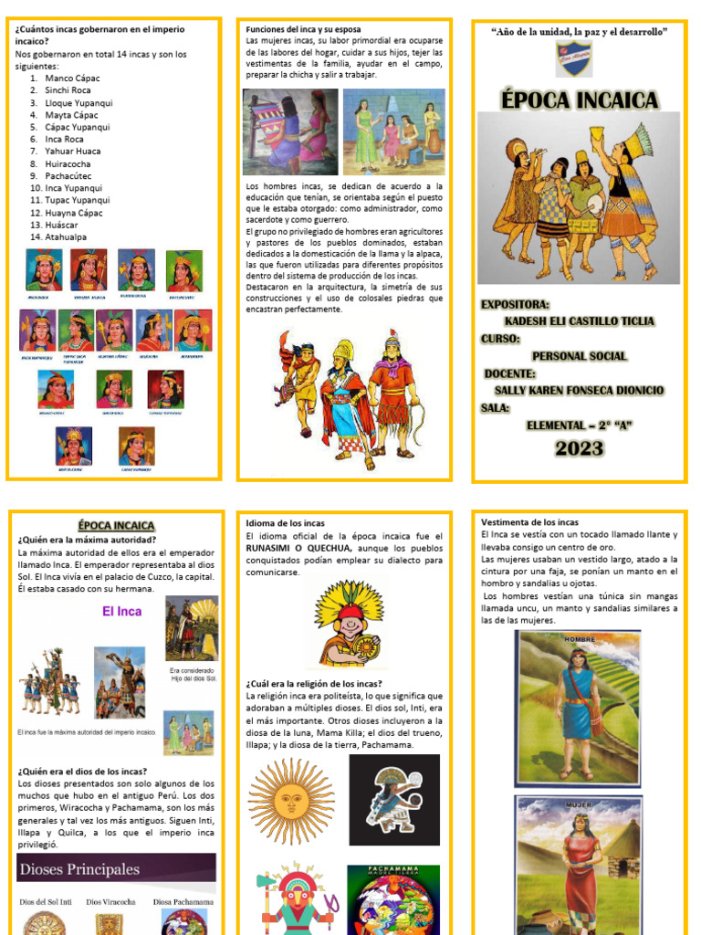 Epoca Incaica | PDF | Imperio Inca