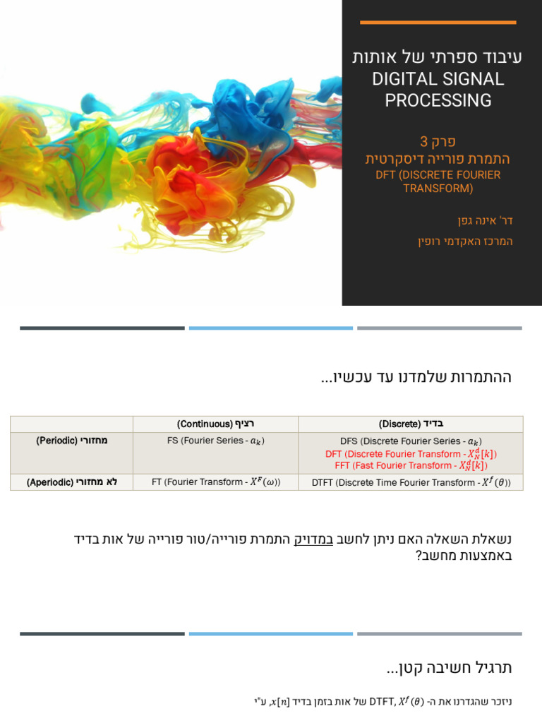 DSP - CH 3 - DFT - W | PDF