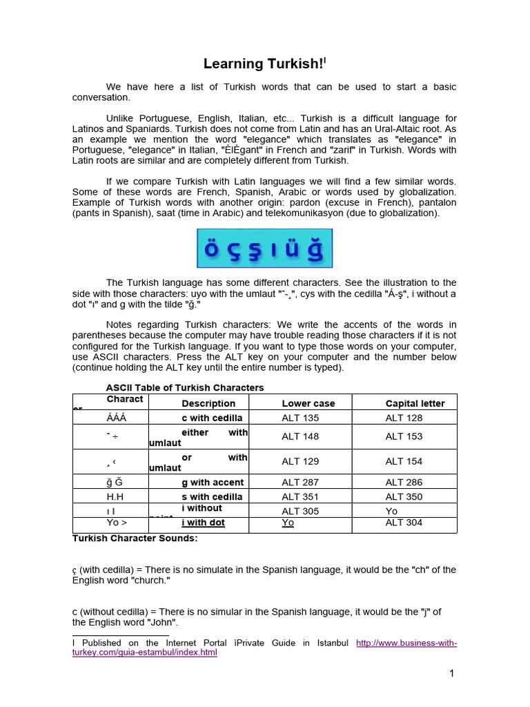 Learning Turkish | PDF | Languages | Foreign Language Studies