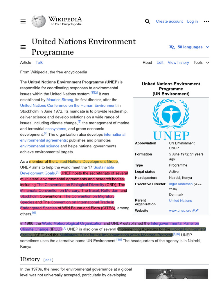 UNEP | PDF | United Nations Environment Programme | Natural Environment