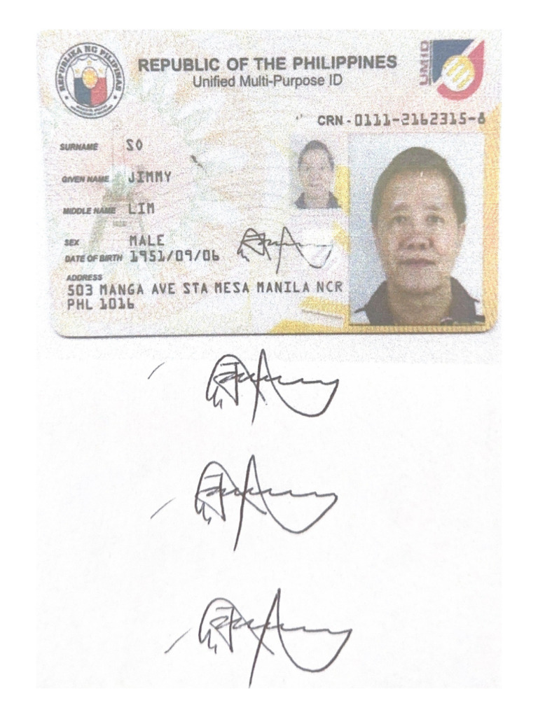 JImmy So ID | PDF