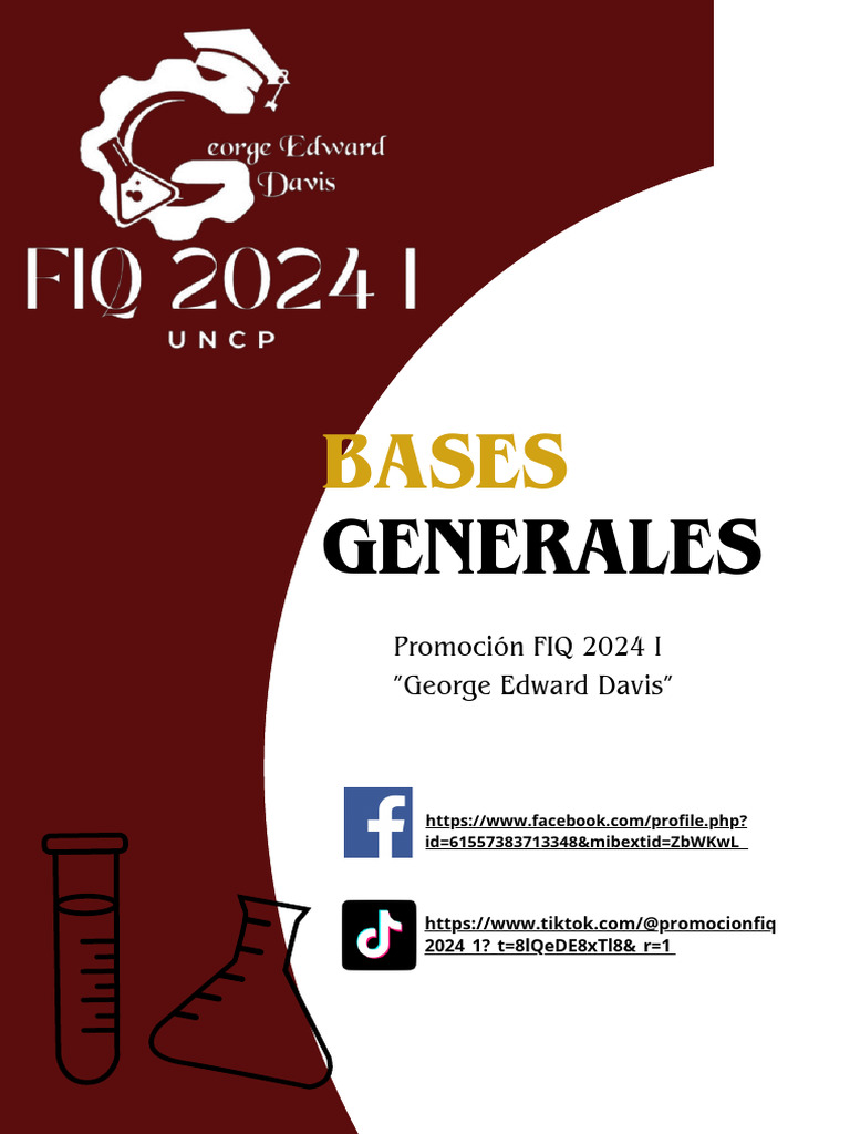 Bases Generales - Promoción Fiq 2024-I | PDF