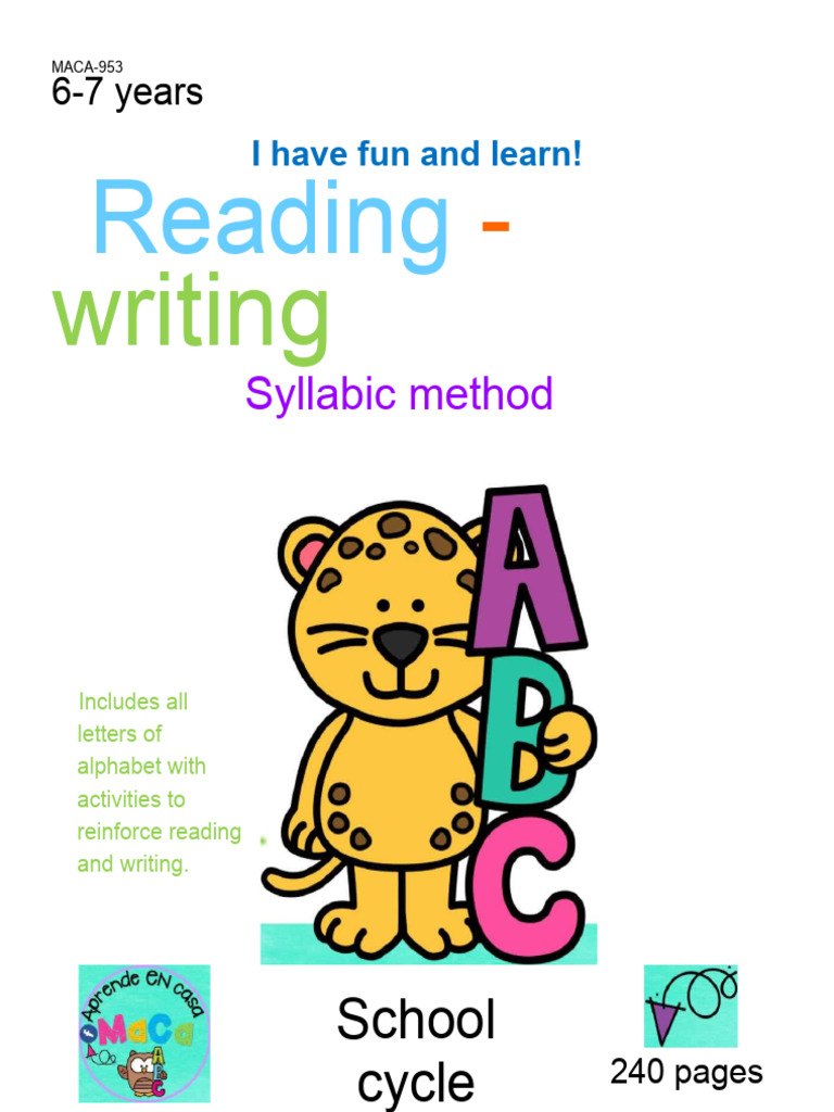 Reading-Writing Syllabic Method-V1 | PDF
