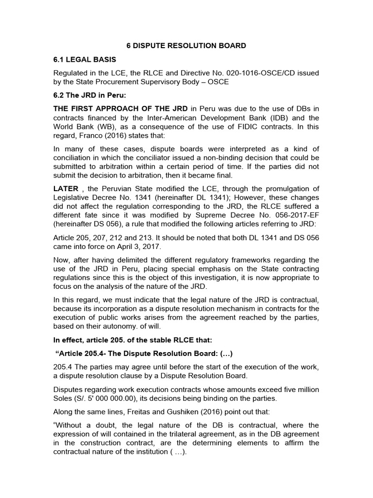 Dispute Resolution Board | PDF | Arbitration | Prosecutor