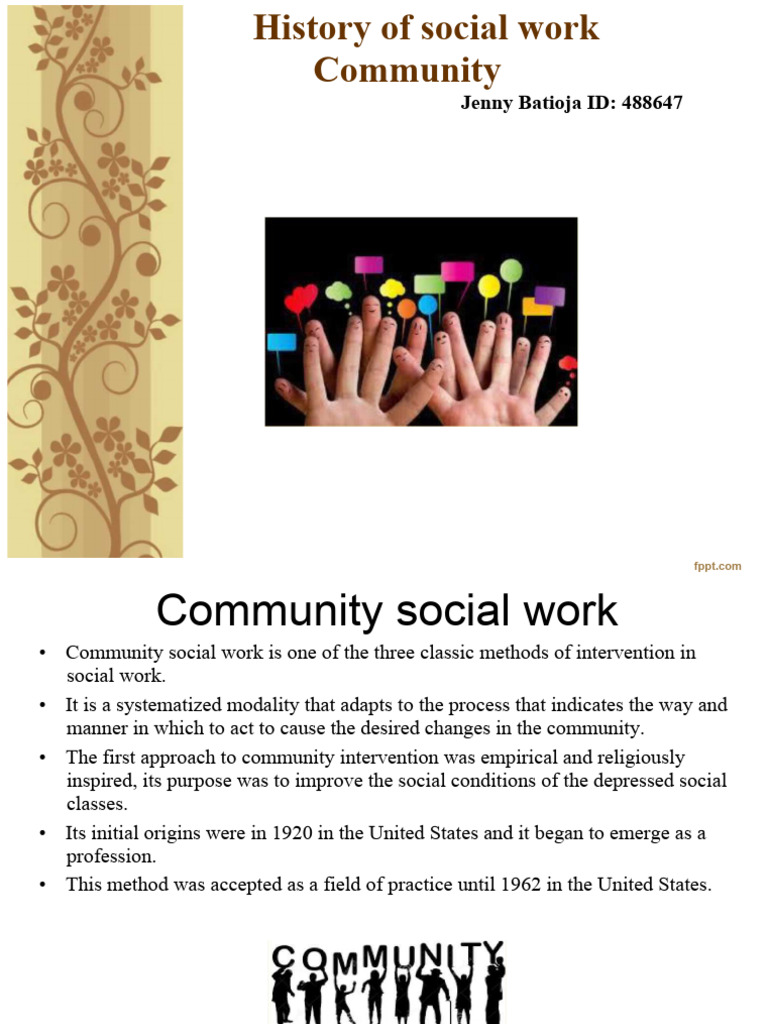 History and Evolution of Community Social Work | PDF | Social Work ...
