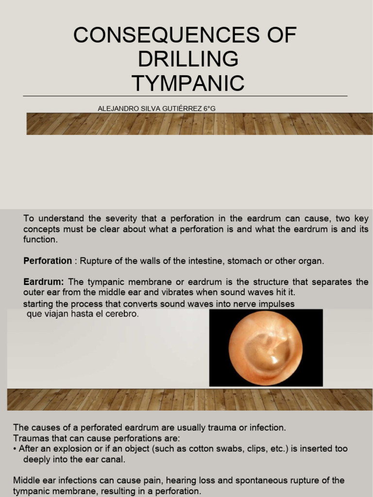 Consequences of Tympanic Perforation | PDF | Ear | Hearing