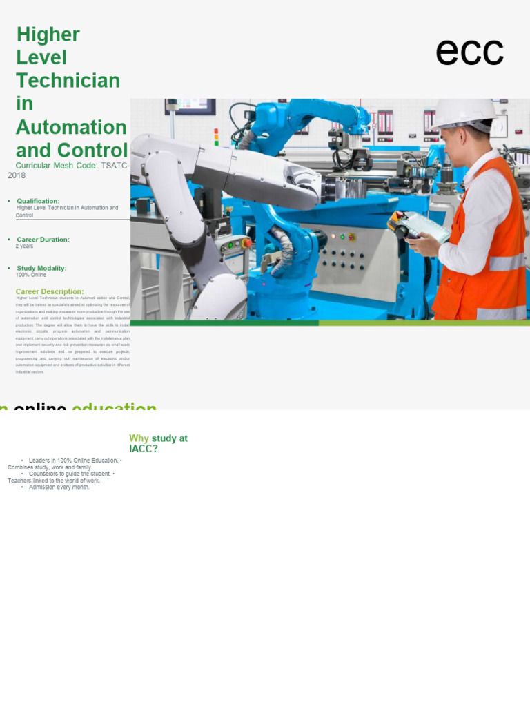 Higher Level Technician in Automation and Control | PDF | Automation ...