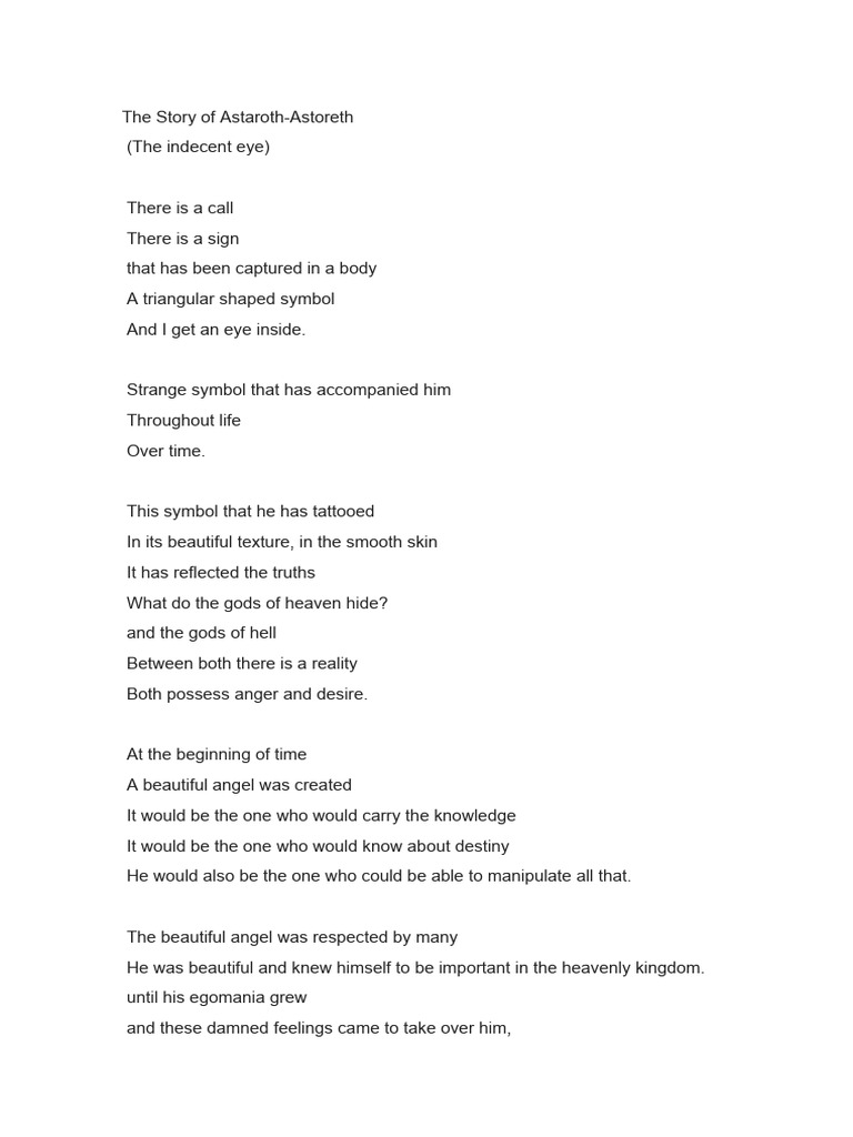 The Story of Astaroth | PDF | Hell | Angel