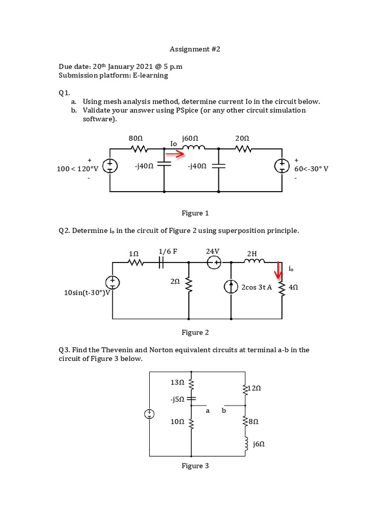 Circuit Analysis Assignment Guide | PDF | Computing | Electronic Design ...