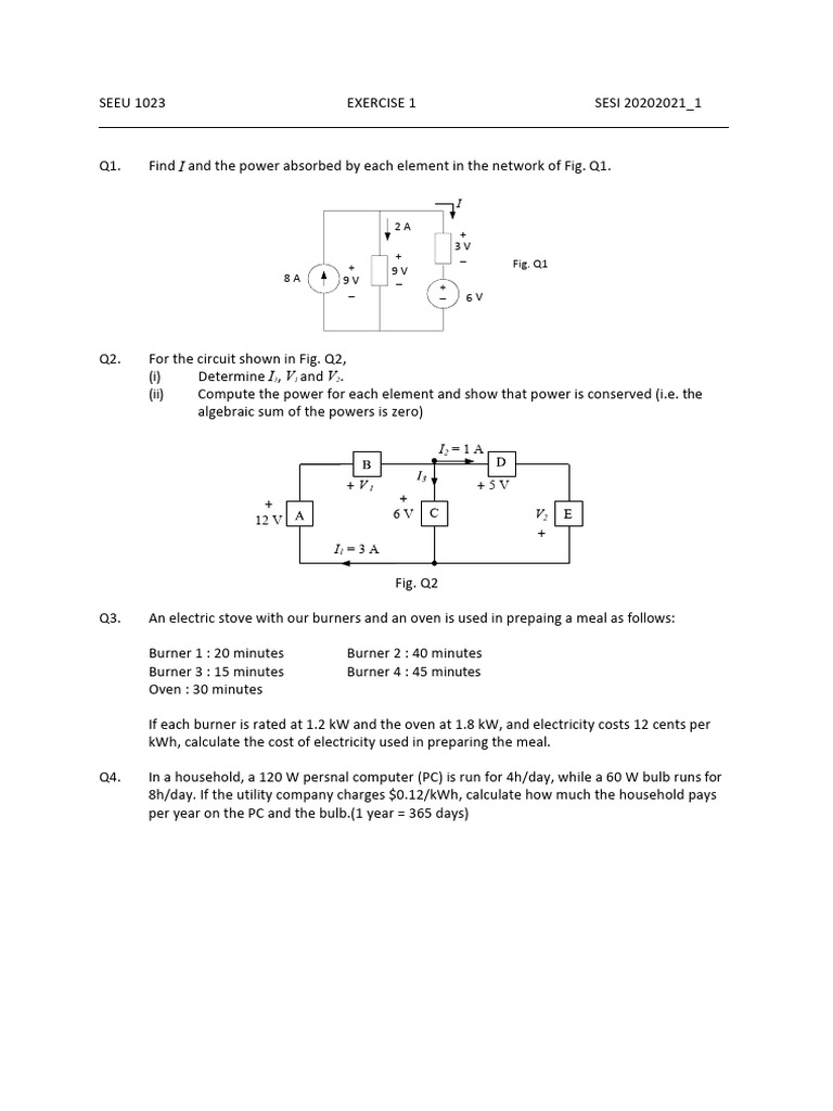 TUTORIAL | PDF | Electrical Network | Voltage
