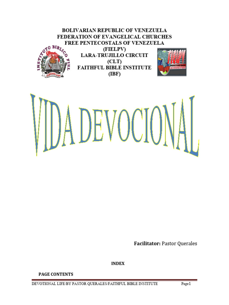 Devotional Life | PDF | Prayer | God