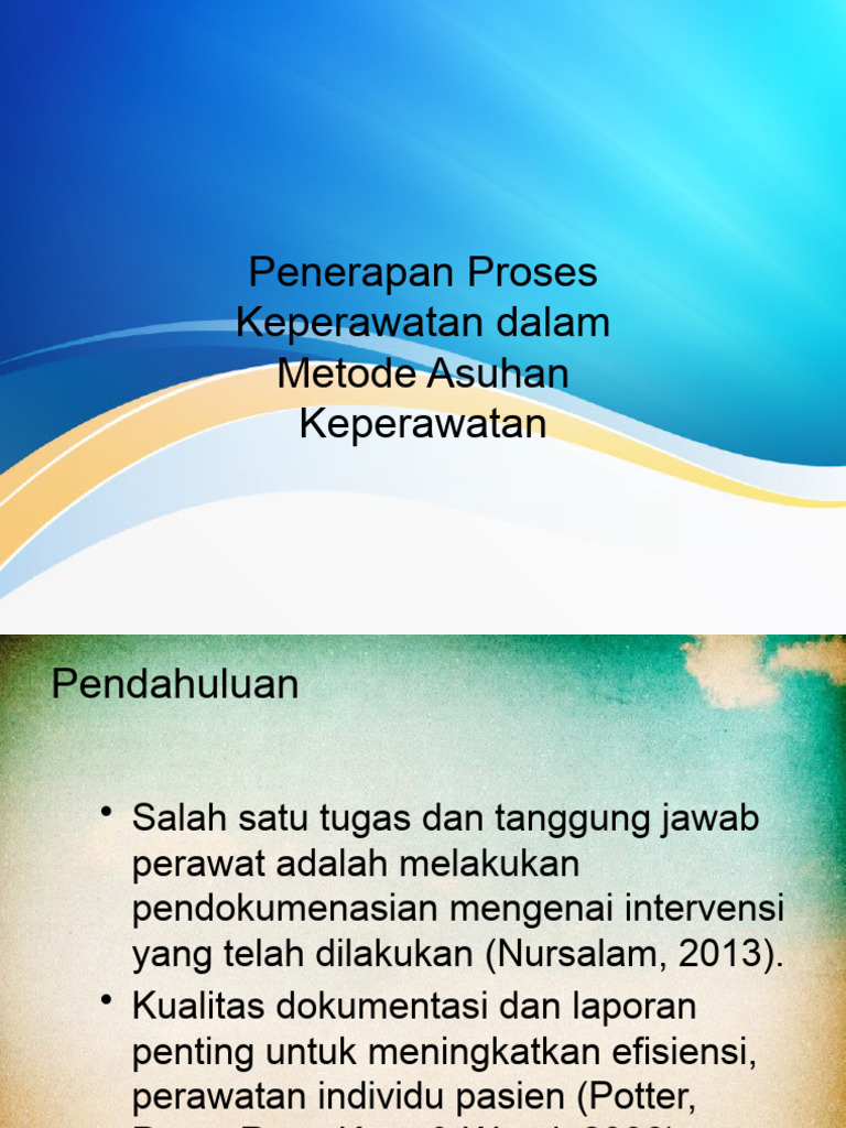 10 Aplikasi Penerapan Proses Keperawatan Sebagai Metode Askep (1) | PDF