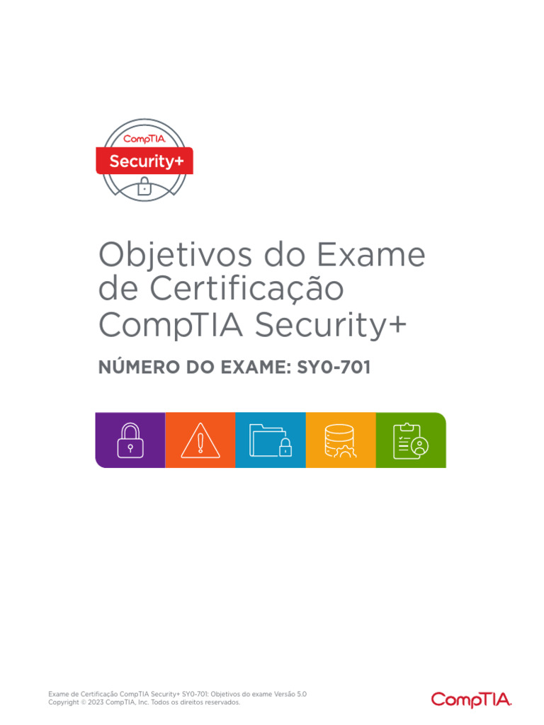 CompTIA Security+ SY0-701 Exam Objectives (5.0) - PT-BR | PDF ...