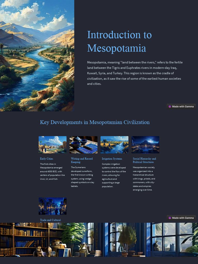 Introduction To Mesopotamia | PDF | Mesopotamia | Ancient Near East