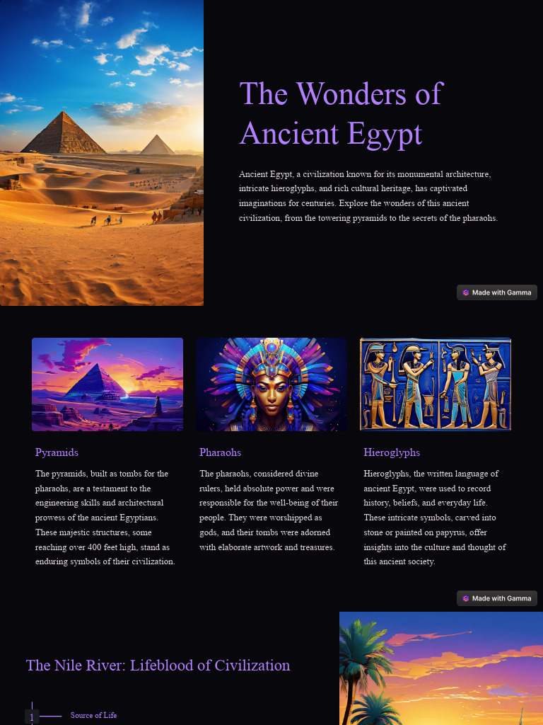 The Wonders of Ancient Egypt | PDF | Ancient Egypt | Ancient Egyptian ...