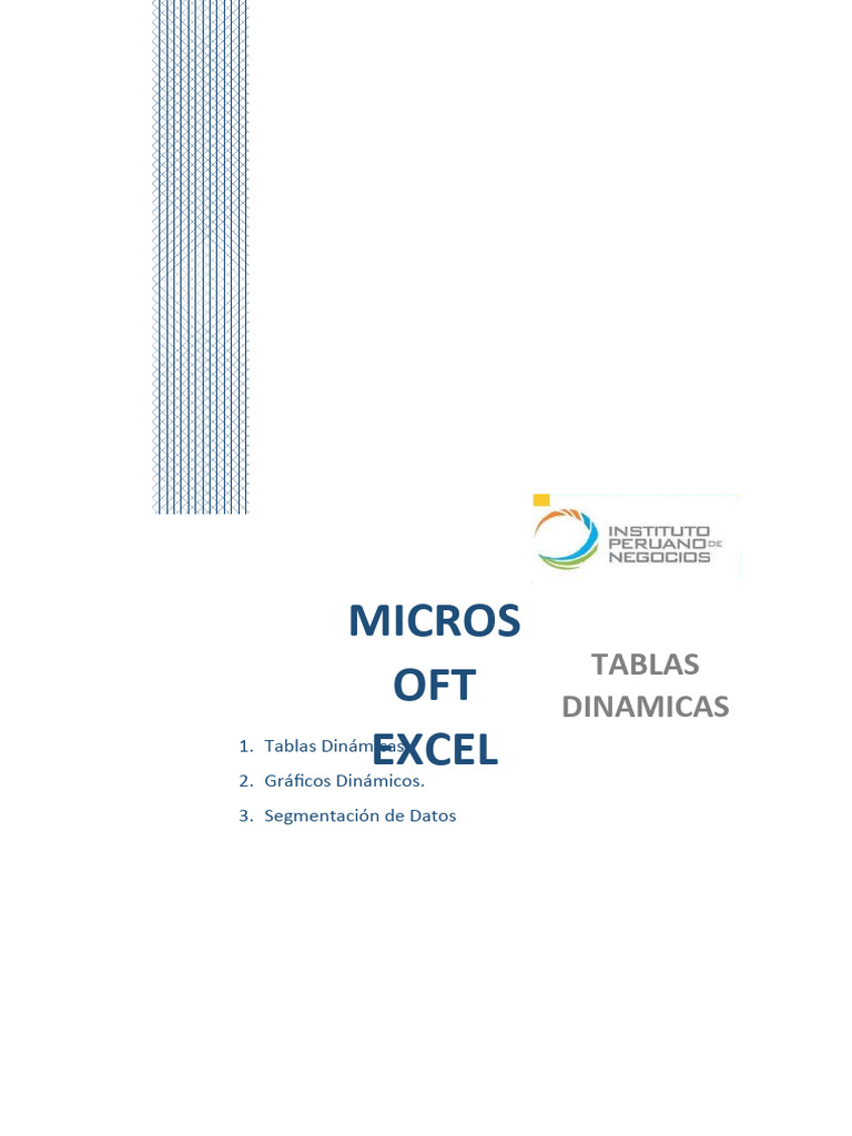 Manual de Microsoft Excel - Tablas Dinamicas - Ipn | Descargar gratis PDF | Microsoft Excel ...