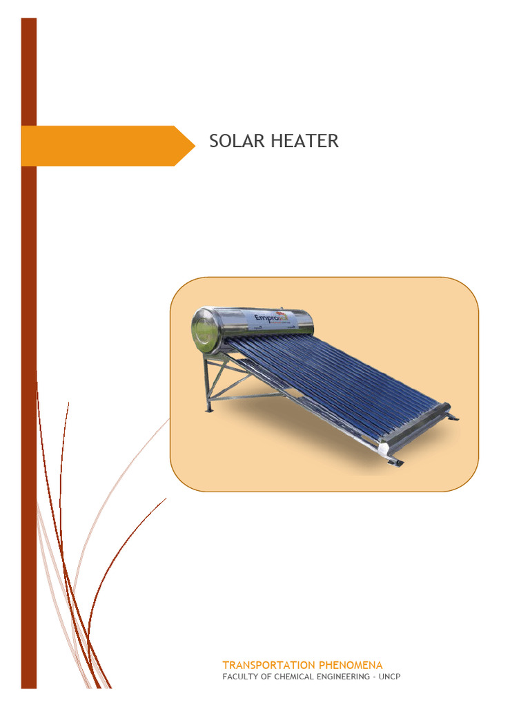 Solar Heater Overview and Benefits | PDF | Water Heating | Solar Energy