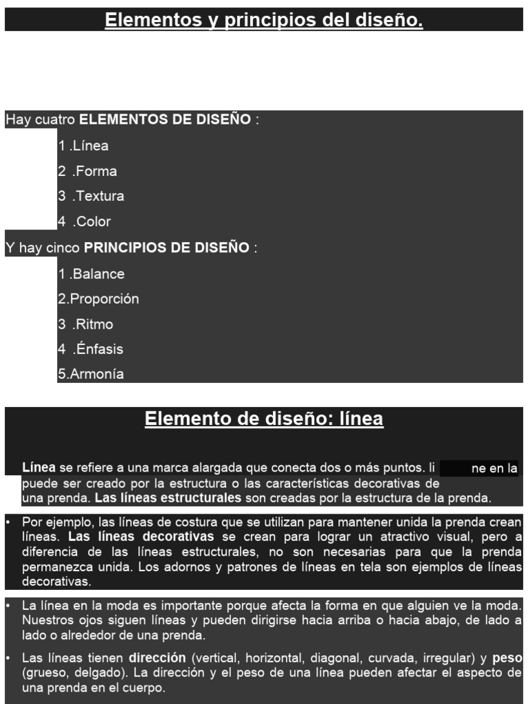 Elementos y principios del diseño de moda | PDF | Color | Moda
