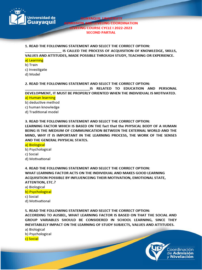 Second Partial Pedagogy | PDF | Learning | Learning Theory (Education)