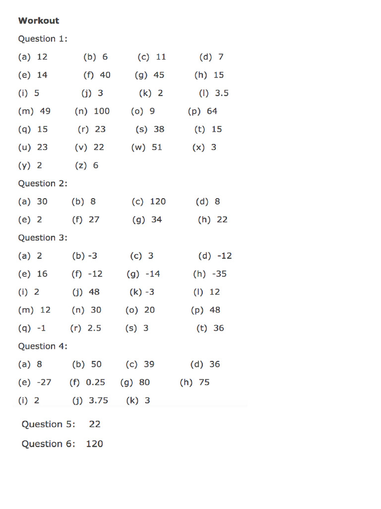Algebra Substitution Solns | PDF