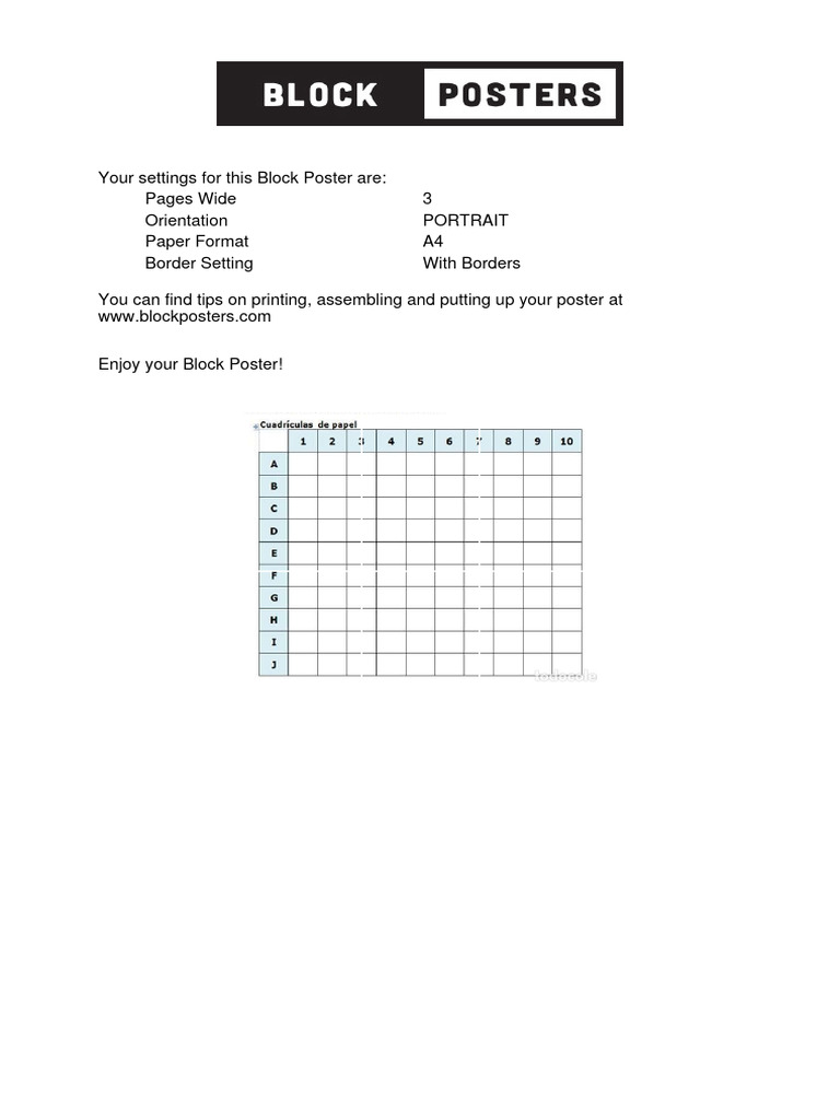 Block Poster Setup Guide | PDF