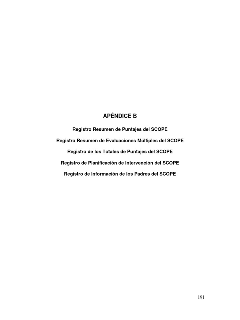 Formatos SCOPE | Descargar gratis PDF | Comunicación | Comunicación no ...
