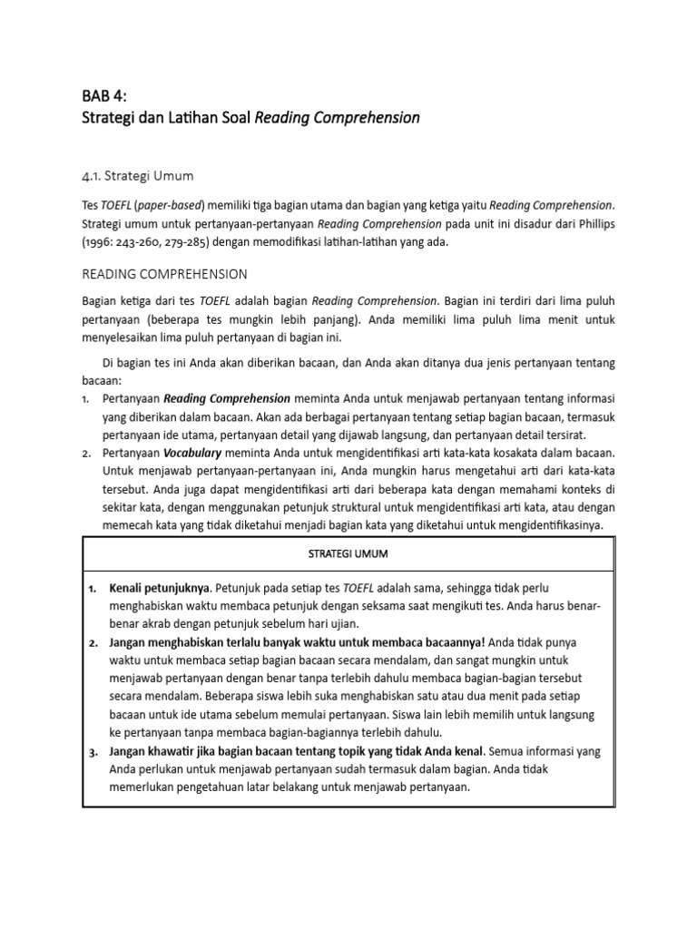 M13 Reading Comprehension | PDF | Karier & Perkembangan | Seni ...