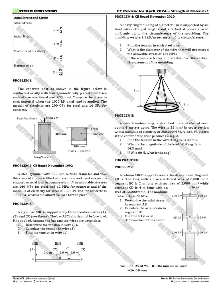 STR 1 | PDF | Young's Modulus | Deformation (Engineering)