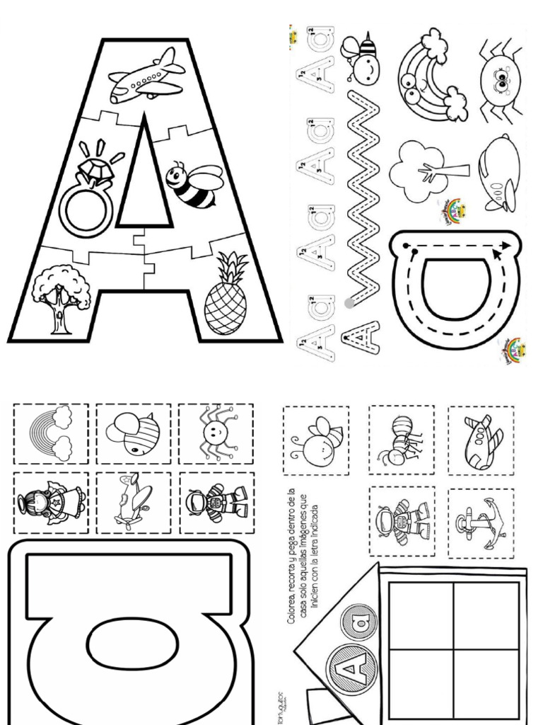 Vogal A Colorir - 20240317 - 121142 - 0000 | PDF