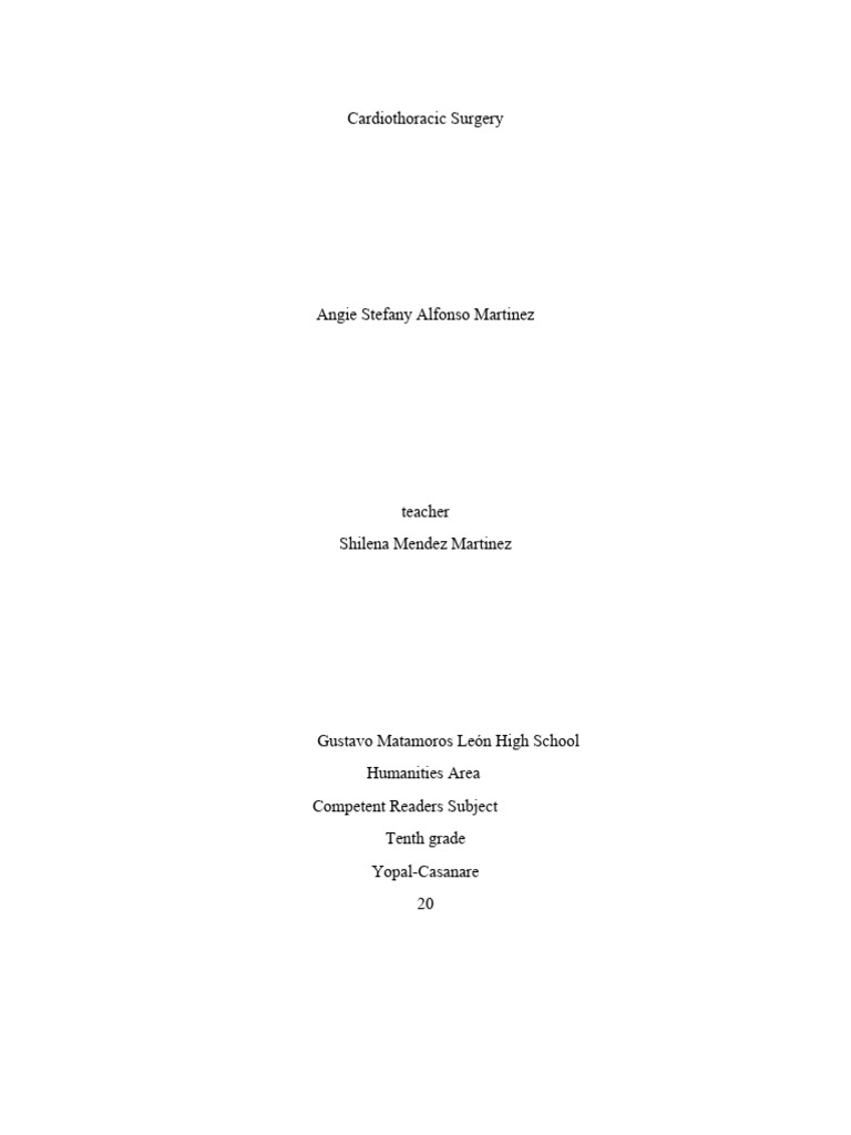 Life Proyect | PDF | Residency (Medicine) | Surgery