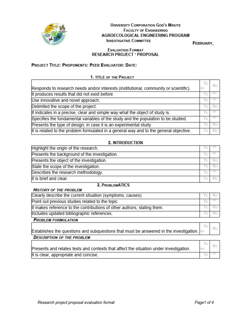 Research Project Evaluation Format-1 | PDF | Methodology | Knowledge