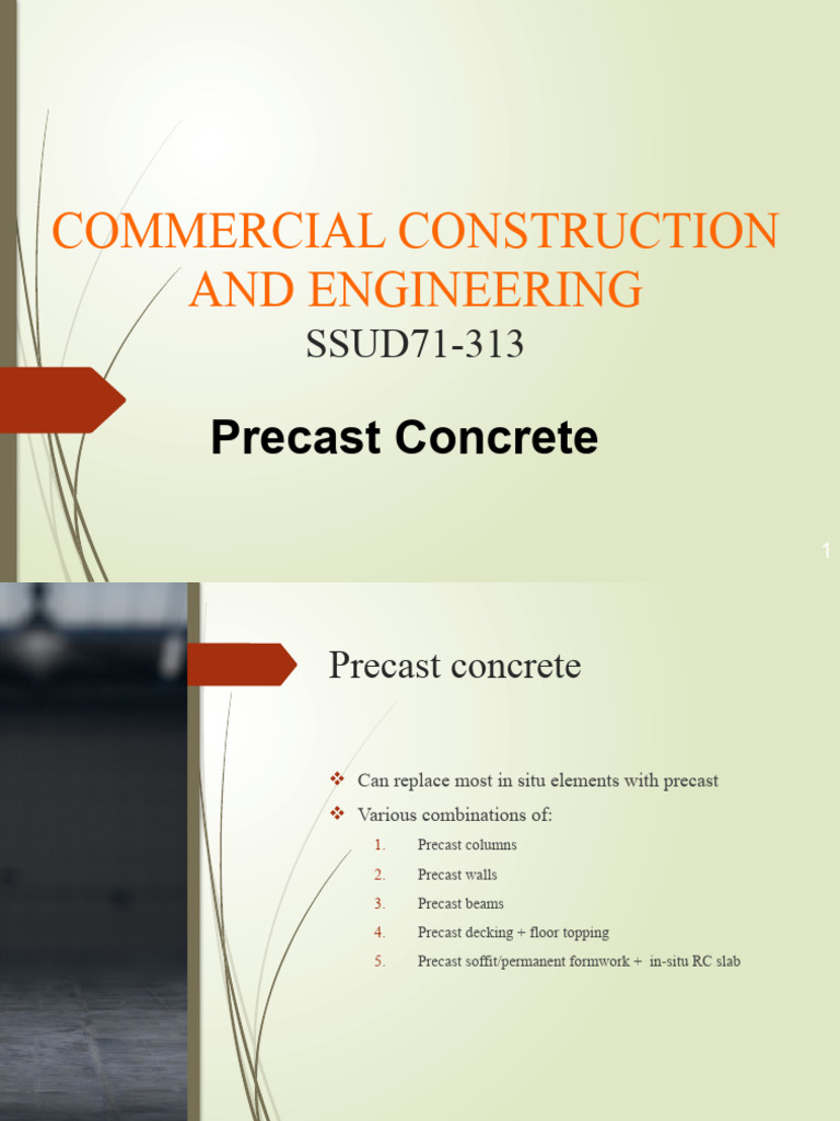 9 - Precast Concrete | PDF | Precast Concrete | Prestressed Concrete