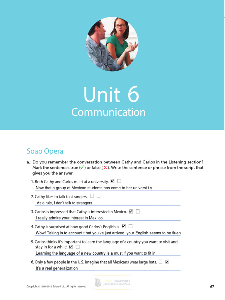 Advanced 1 Workbook Unit 6 Compressed | PDF | Vocabulary | Reading ...