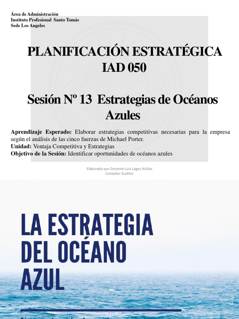 Sesión #13 Estrategias Oceános Azules | Descargar gratis PDF | Mercado (economía) | Precios