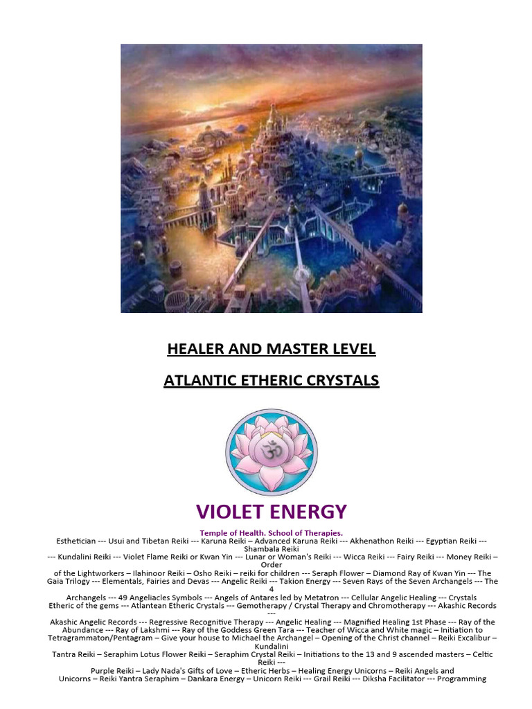 Atlantean Etheric Crystals | PDF