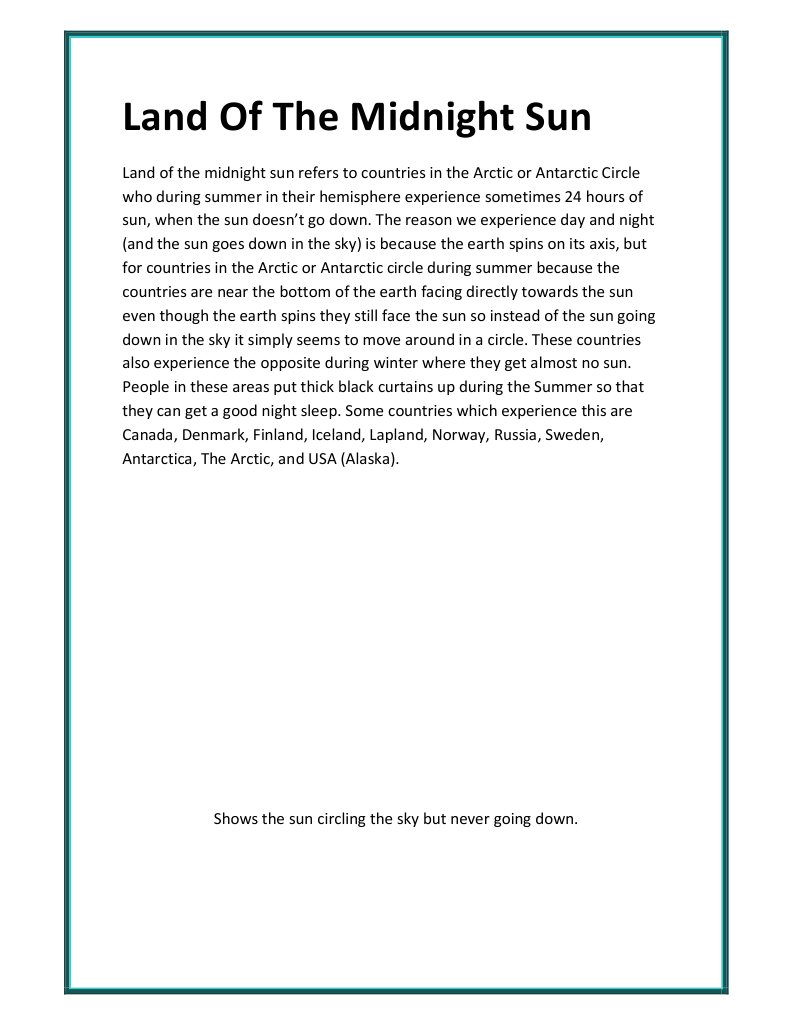 Land of The Midnight Sun | PDF
