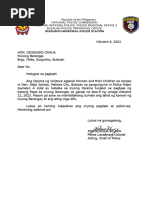 Letter of Intent - Tagalog | PDF