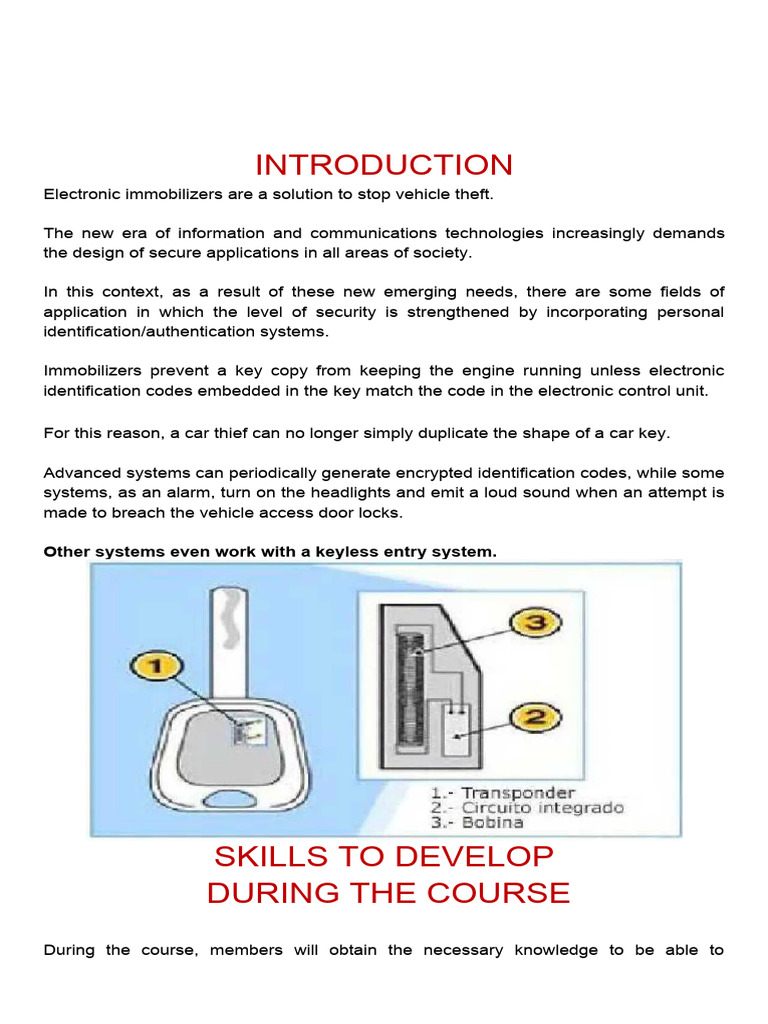 PDF Manual of Electronic Immobilizers PDF Compress | PDF | Radio ...
