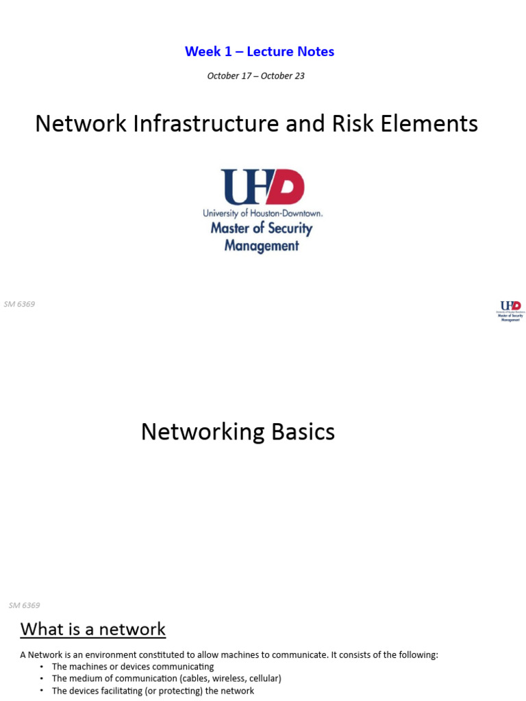Network Infrastructure and Risk Elements | PDF | Computer Network | Port (Computer Networking)