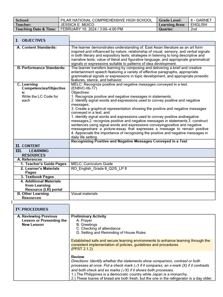 Eng.8.demo.23-24.lp. + | PDF | Learning | Behavior Modification