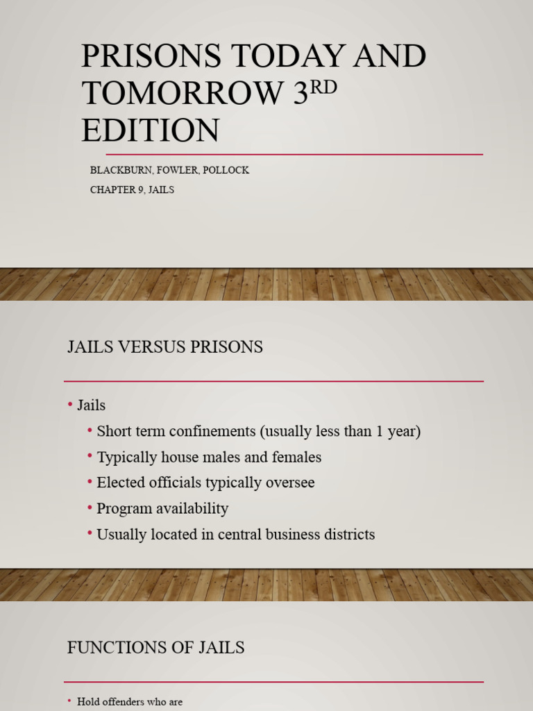 Jails Today: Functions and Challenges | PDF | Social Science | Self ...