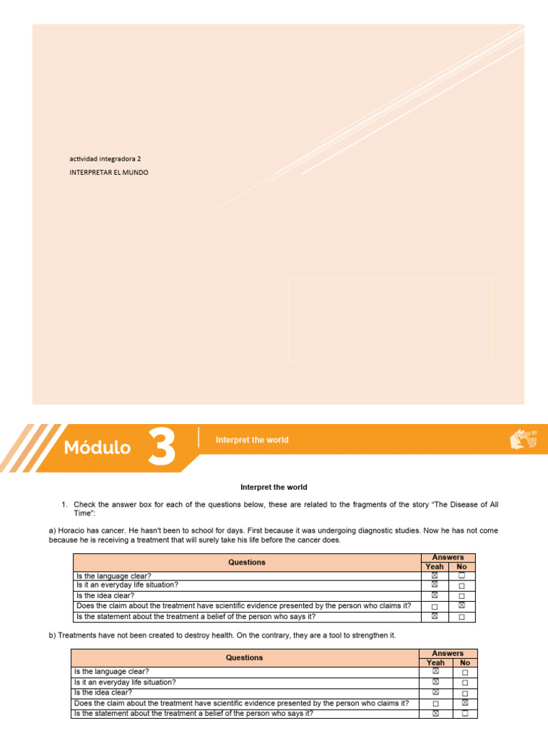 Integrative Activity 2 Pdf Cancer Causes Of Death